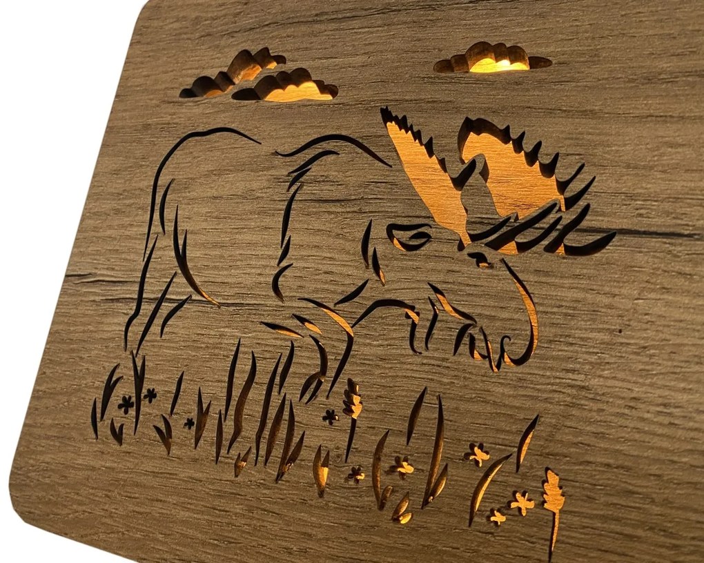 Li-Go "Los" lampa 19x19cm provedení povrchu: jedle
