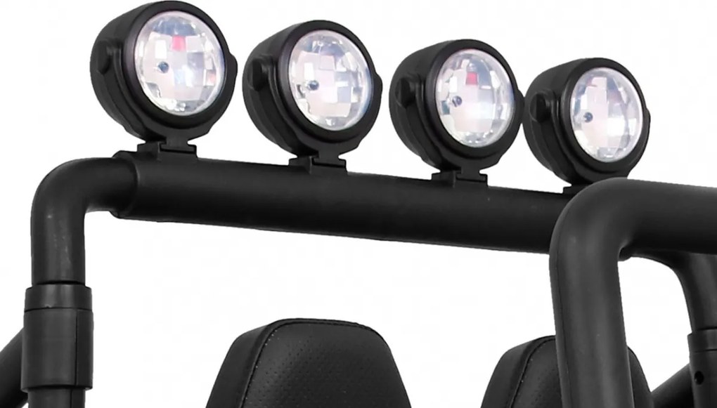 Ramiz Terénní bugina Strong pro děti bílá + pohon 4x4 + dálkové ovládání + nosič zavazadel + rádio MP3 + LED