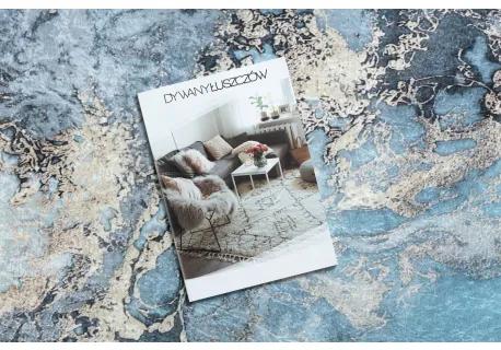 Dywany Luszczow Kusový koberec ANDRE pratelný Mramor 2248 protiskluz, modrý Rozměr koberce: 160 x 220 cm