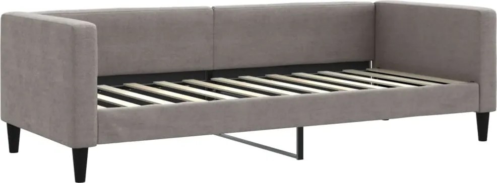 Válenda s přistýlkou a zásuvkami taupe 80 x 200 cm textil 3196612