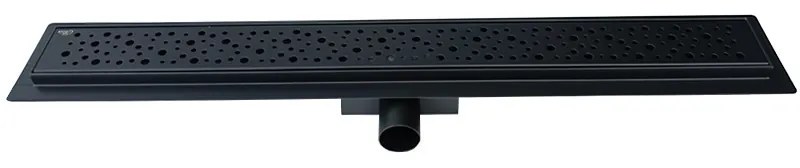 BPS-koupelny Sprchový odtokový žlab DL01 WAVE G5 HYD-2671 50 cm, černý