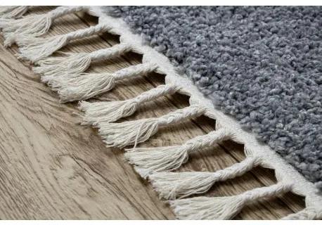 koberec BERBER 9000, světle šedá střapce, Maroko Shaggy velikost 240x330 cm | krásné koberce cz