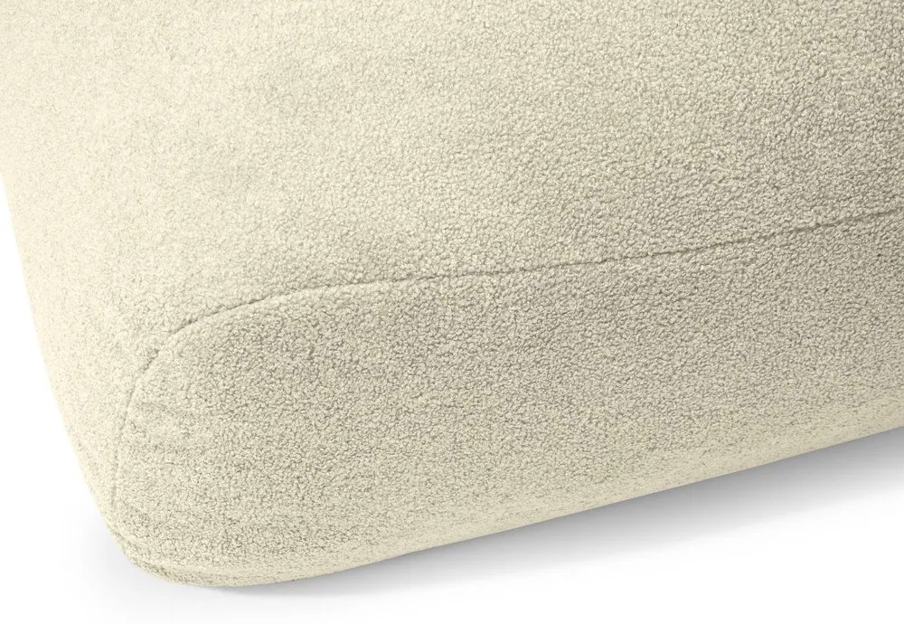 Krémový sedací vak z textilie bouclé Sofa Snug – SLOWDOWN