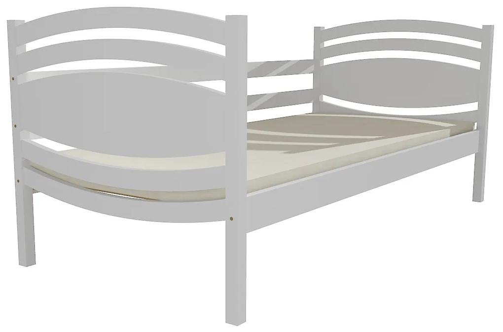 Dětská postel masiv 032 borovice masiv 80 x 200 cm bílá