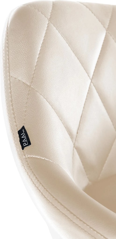 Pracovní stolička Lazio umělá kůže – krémová