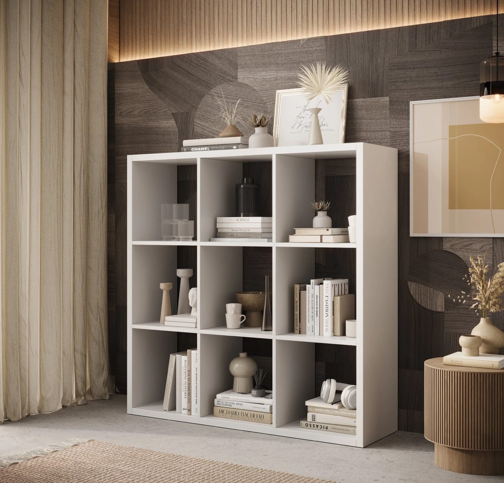 ADRK Furniture Regál Cleo VI BS-CLE-VI-W