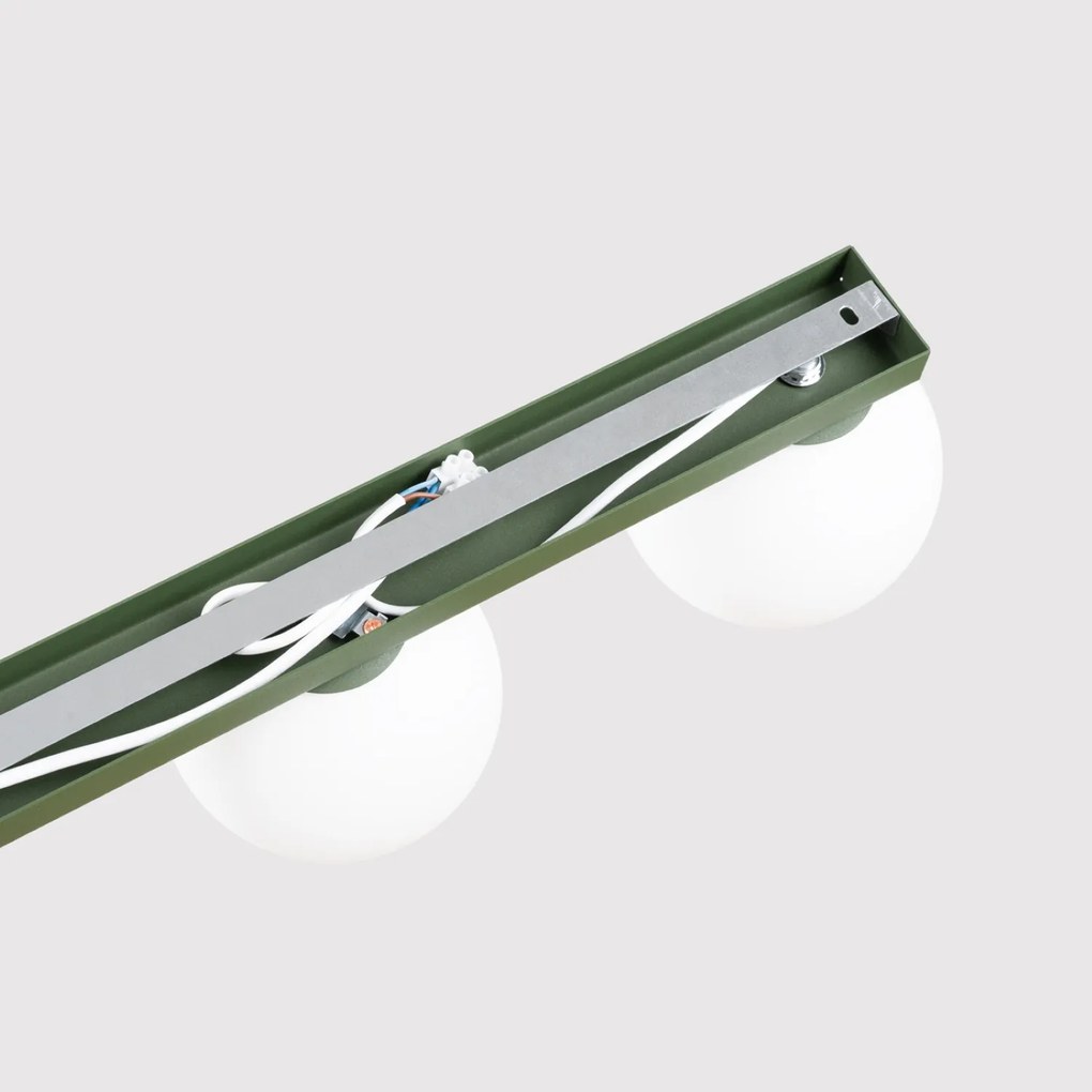 Sollux Lighting Stropní svítidlo YOLI 4 olivově zelené
