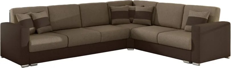 Rohová sedací souprava NERO 308x230 univerzální hnědá