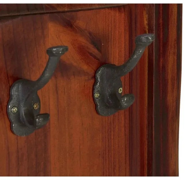 furniture-nabytek.cz - Masivní předsíňová stěna Catello z borovice, lakovaná, hnědá