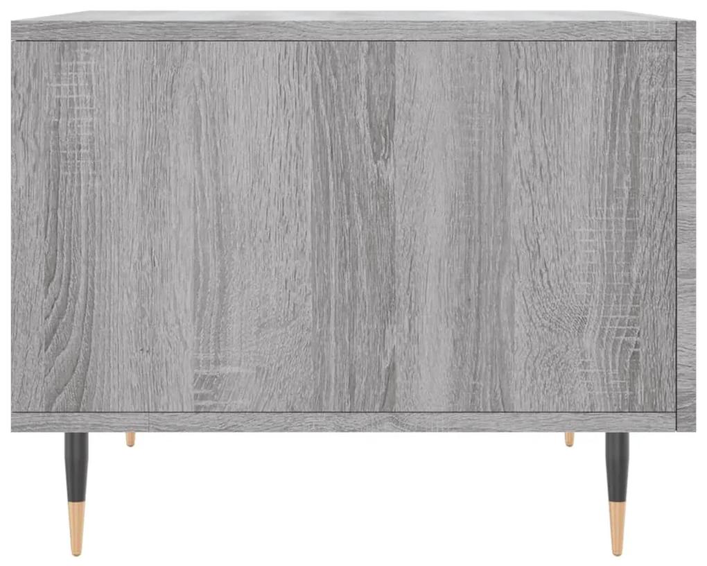 Konferenční stolky 2 ks šedé sonoma 50x50x40cm kompozitní dřevo - Default Title