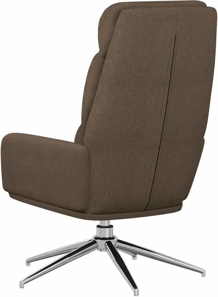 Relaxační křeslo taupe textil 341139