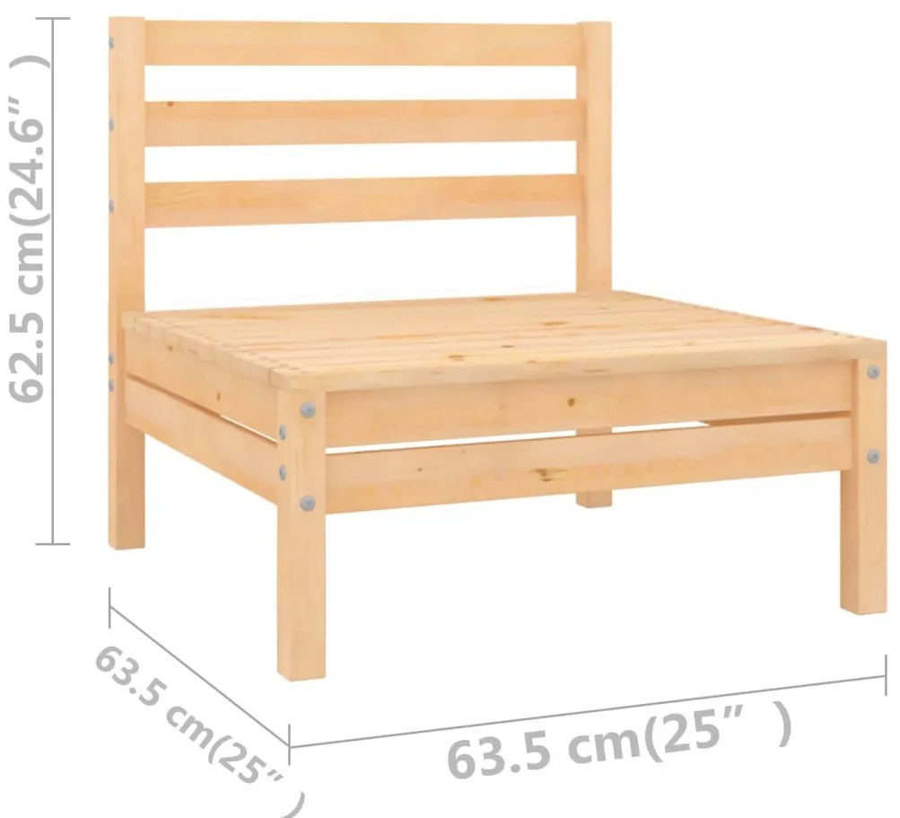 vidaXL Marketos 8dílná zahradní sedací souprava masivní borovice