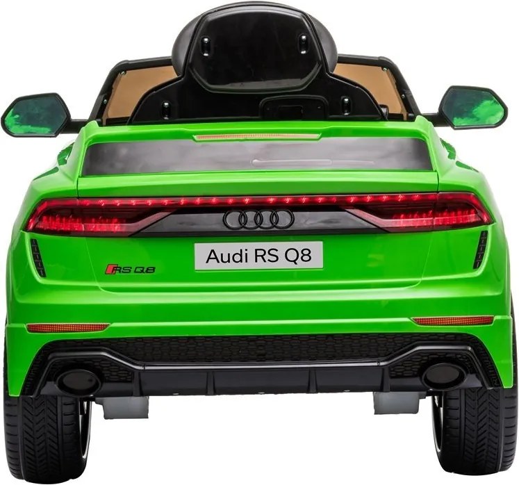 LEAN CARS Elektrické autíčko Audi RS Q8 LED MP3 dálkové ovládání zelené