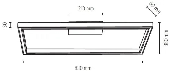 Spot-Light 9141174 - LED Stropní svítidlo RAMME LED/34W/230V matný dub