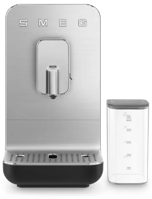 Automatický kávovar Smeg BCC13BLMEU s mléčným systémem / 1350 W / 1,4 l / matná černá