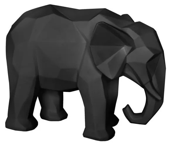 Matně černá soška PT LIVING Origami Elephant