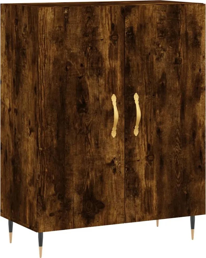 vidaXL Skříň highboard 69,5 x 34 x 180 cm kompozitní dřevo [3195664] Barva: šedá sonoma