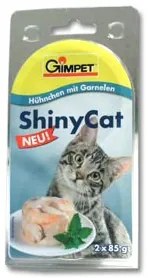 Gimpet kočka  ShinyCat kuře/krevety 2x70g