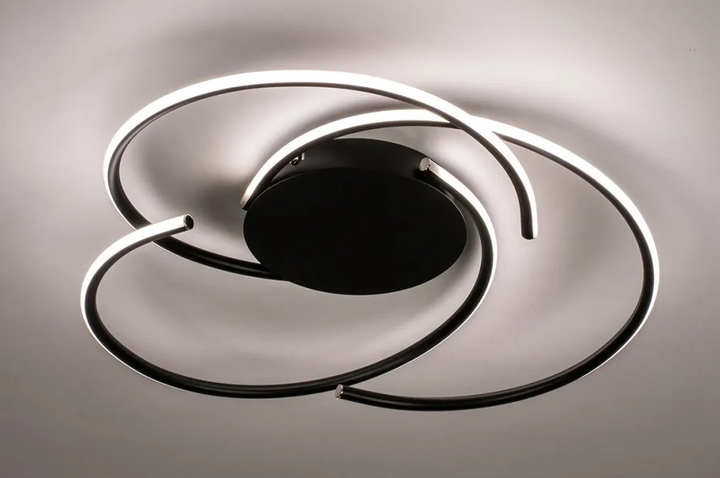 Stropní LED svítidlo do obýváku Zeus Black