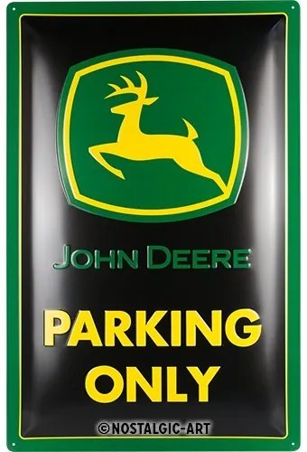 Postershop Plechová cedule: John Deere - Parking Only - 60x40 cm
