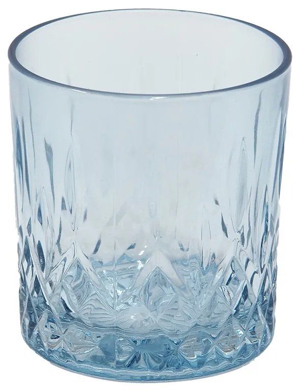 Modrá nápojová sklenička Water Blue - Ø 8*9 cm /  300 ml