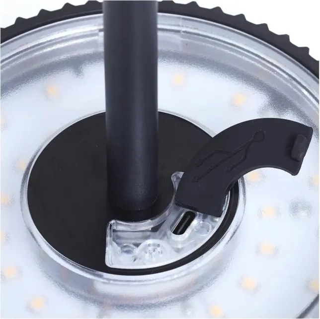 Brilliant G40445/76 Venkovní stojanová AKU lampa MACOBO černá USB-C