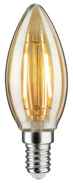 Paulmann 28524 LED vintage zlatá žárovka, 2W LED E14 1700K, výška 9,7cm