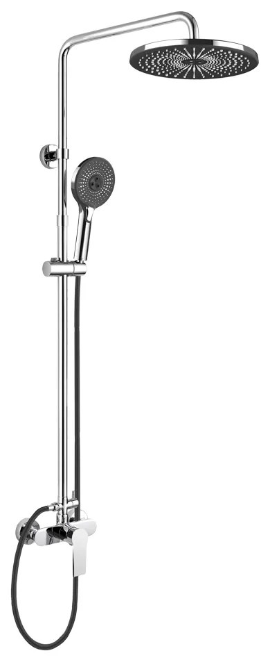Mereo Dita sprchová souprava nástěnná baterie150 mm hlavová sprcha s příslušenstvím černá CBE60104SFD