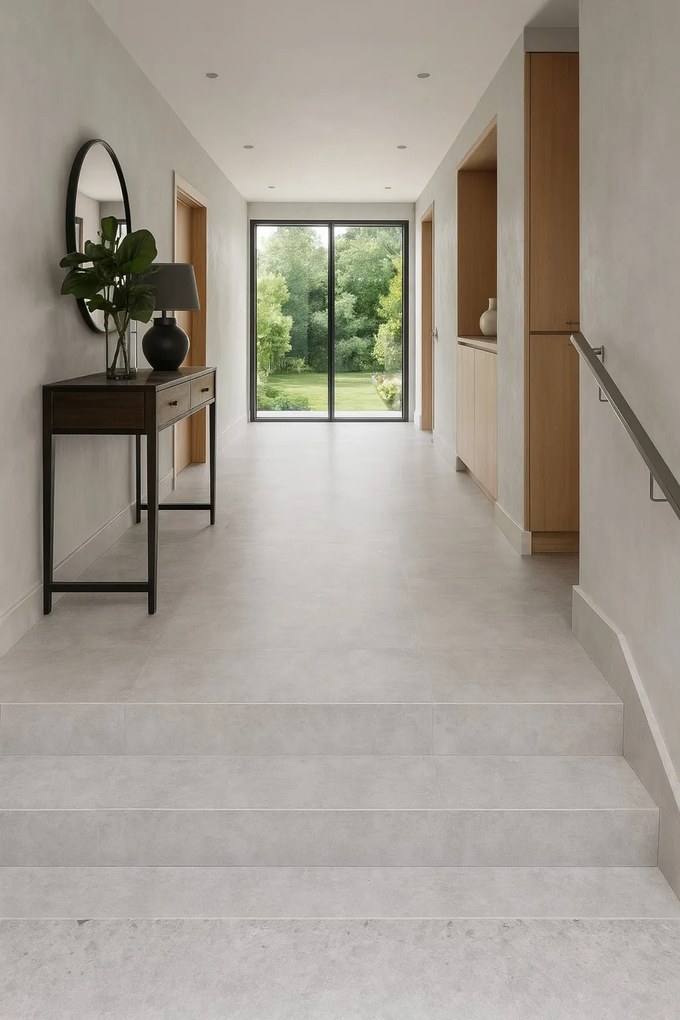 Lentex, PVC podlaha - lino Traffic 50 644-03 Prato, na míru, šíře 2m,4m, šedá, bez podkladu, chodba / předsíň