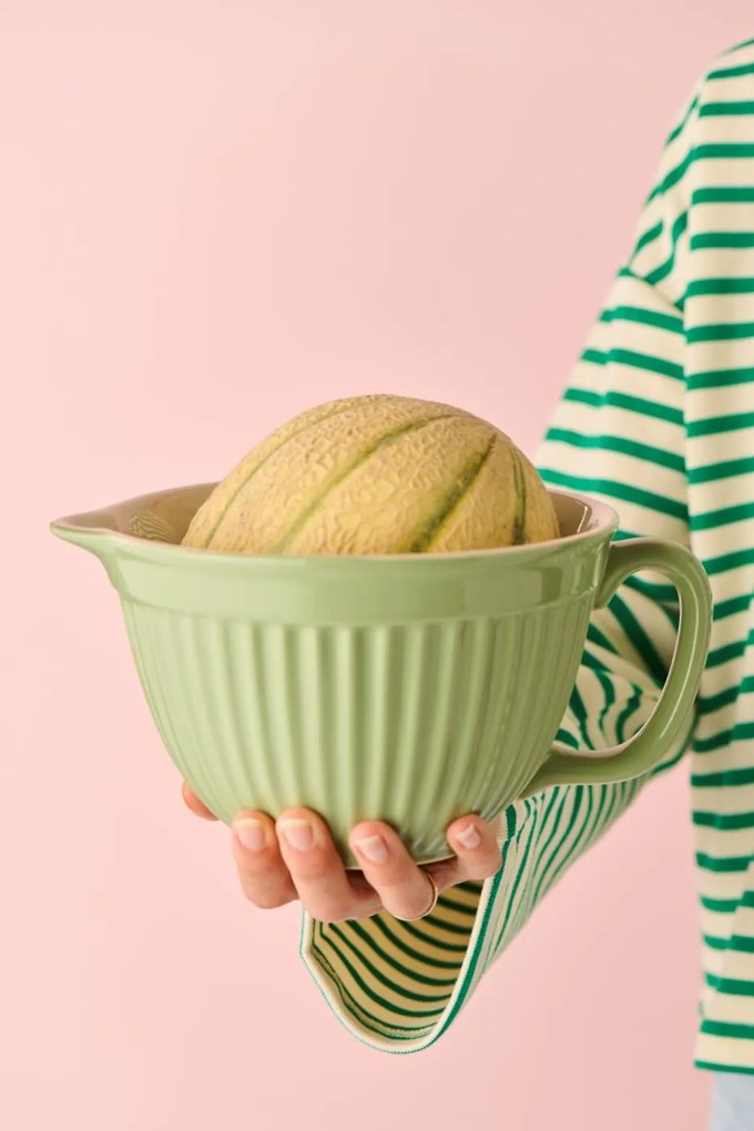 Zelená keramická mísa na těsto MYNTE WASABI