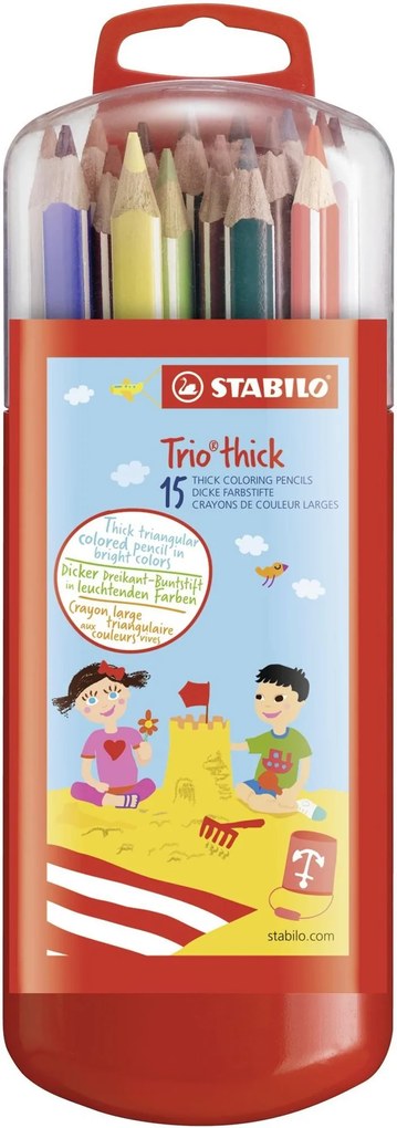 Pastelky stabilo trio, silná 15 ks