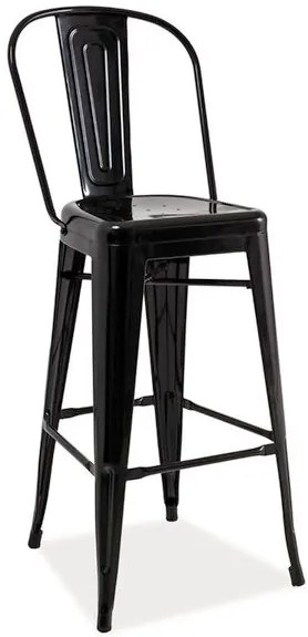 Barová židle Loft H-1 - černá