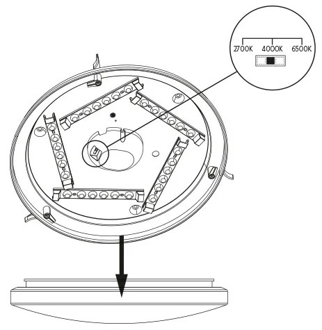 Přisazené stmívatelné LED svítidlo 25W PLAFON CIRCLE DIM CCT - LEDMED