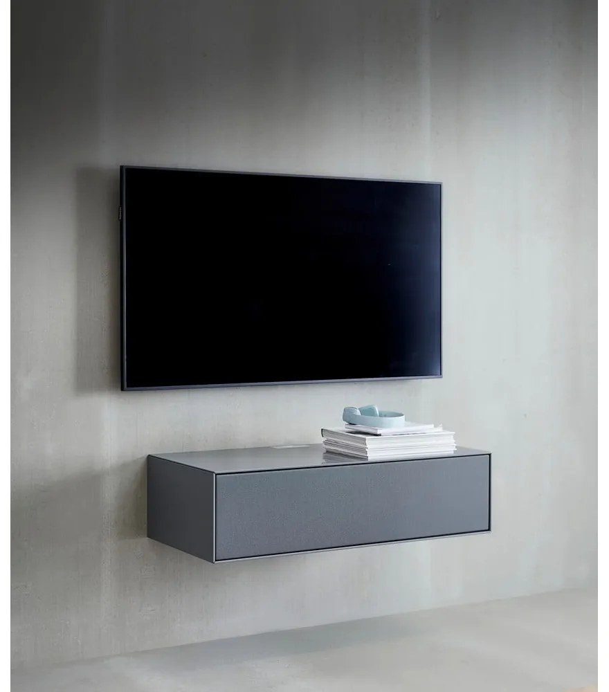 Šedý TV stolek 91x24 cm Edge by Hammel - Hammel Furniture