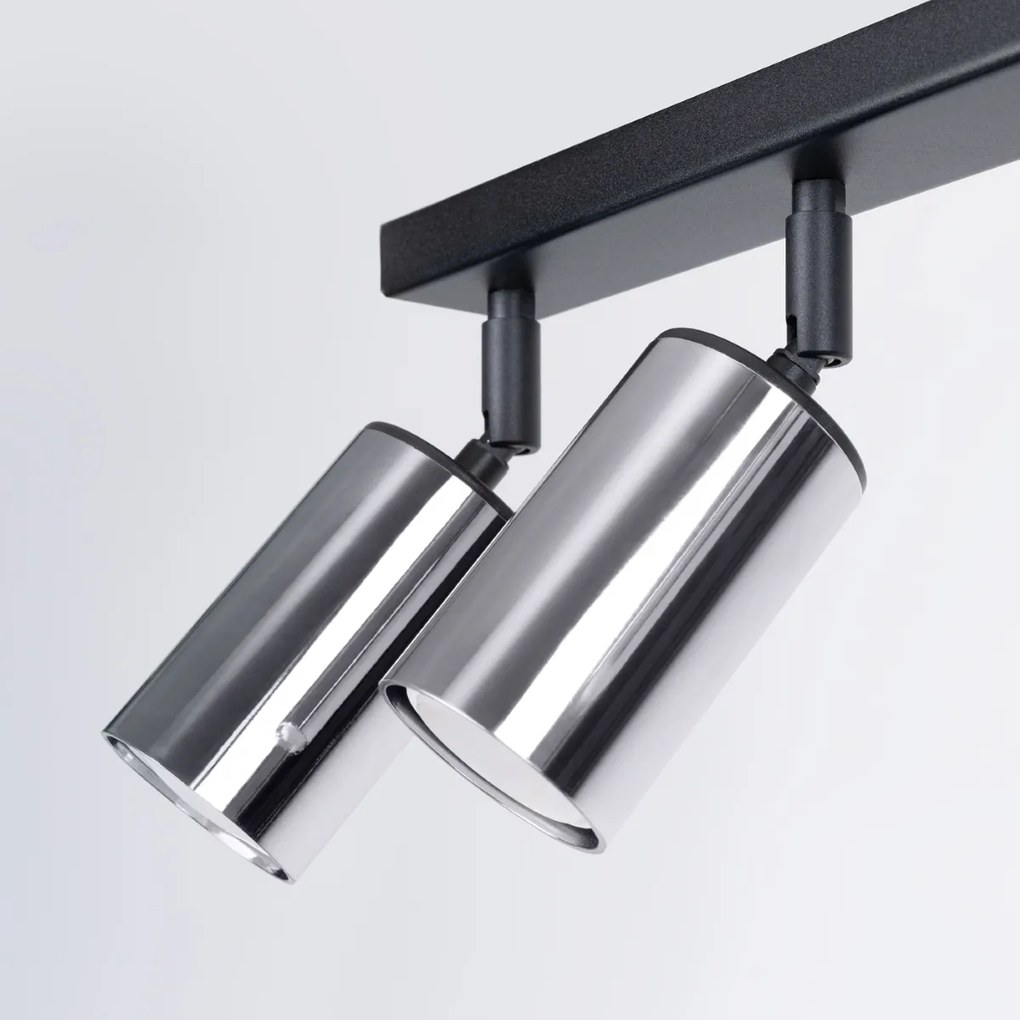 Sollux Lighting Stropní svítidlo WINX 6L Černá/chromové