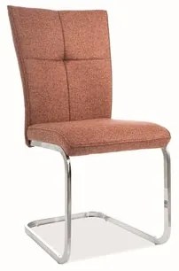 Židle H190 chrom/okrová