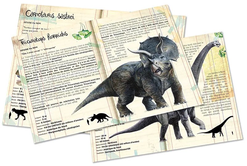 Vilac Sada 3 puzzle dinosaurů