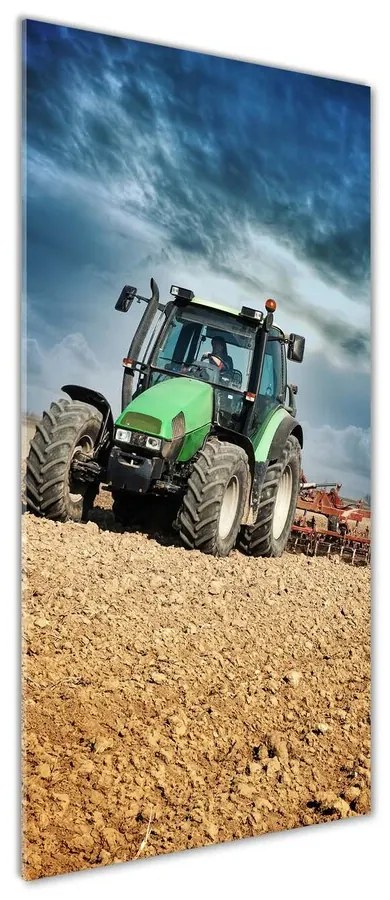 Wallmuralia Foto-obraz fotografie na skle Traktor 50x125 cm