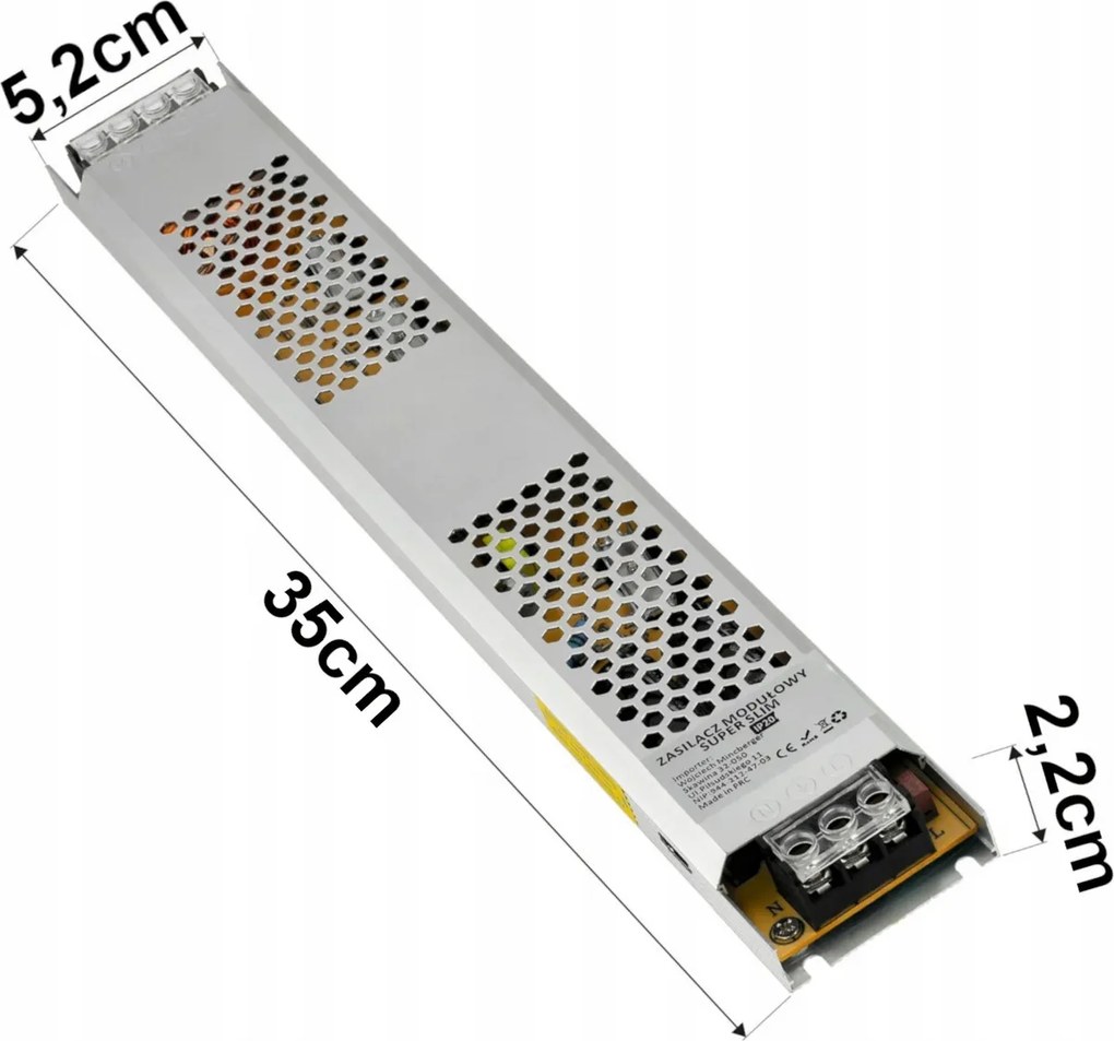 BERGE Tenký LED zdroj 24V - 400W - 16,67A - IP20