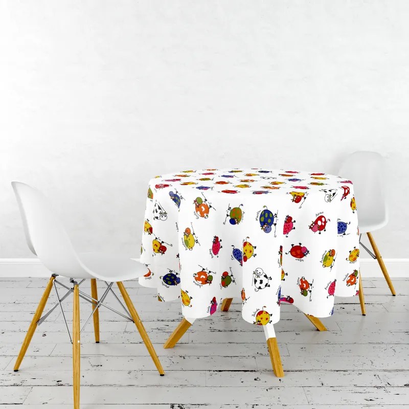 Ubrus PVC kulatý Mo-6064-Kravičky (různé velikosti)