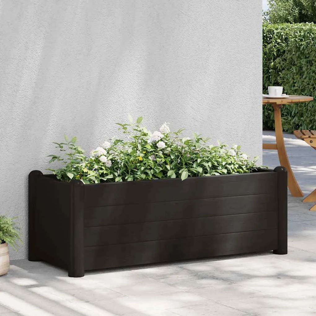 Vyvýšený záhon PP antracitový 100 x 43 x 35 cm 313977