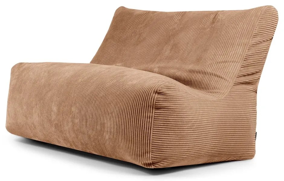 Hnědý manšestrový sedací vak Sofa Seat Lounge – SLOWDOWN