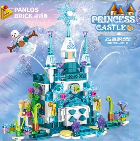Stavebnice království Disney princezen a sety figurek Varianta: velký zámek Frozen