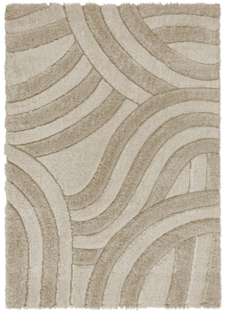 Flair Rugs, Kusový koberec Indulgence Velvet Carved Natural, 200x290, béžová, ložnice