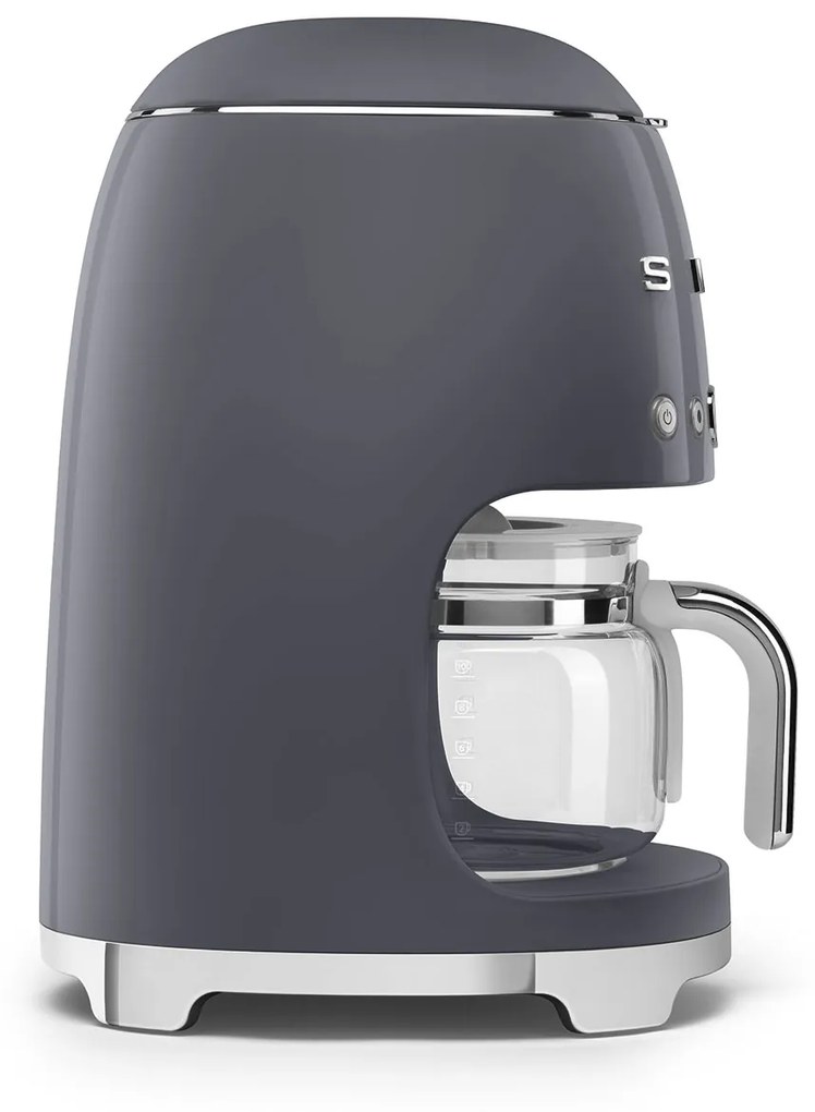 Kávovar na překapávanou kávu Smeg 50's style DCF02GREU / 1050 W / 1,4 l / šedá