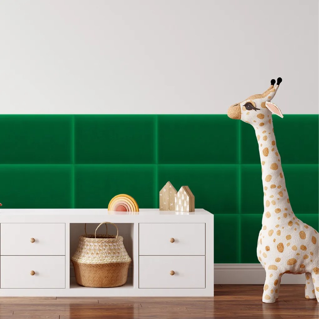 Sametový čalouněný panel - Obdélník - 50x30cm Farba: Máta