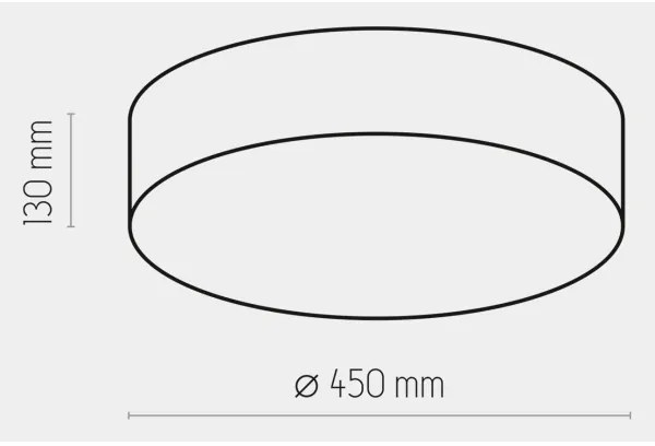 Stropní svítidlo RONDO 4xE27/15W/230V pr. 45 cm béžová