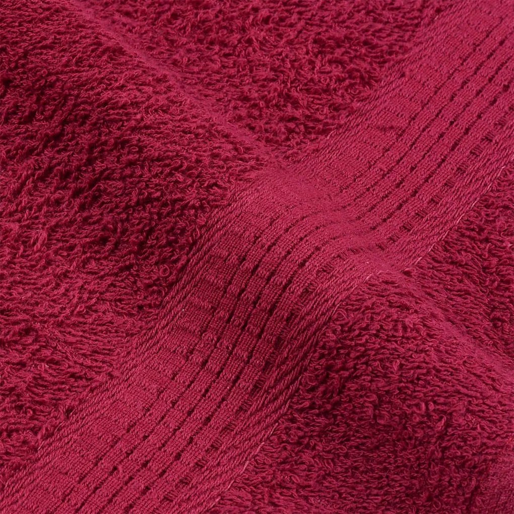 Saunové osušky FROGN 2 ks bordó 80x200 cm 360 g/m² 136743