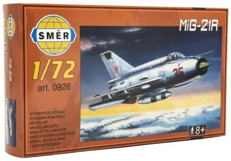 Směr Model MiG-21R 1:72 15x21,8cm v krabici 25x14,5x4,5cm