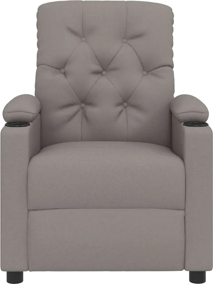 Masážní křeslo taupe textil 339120
